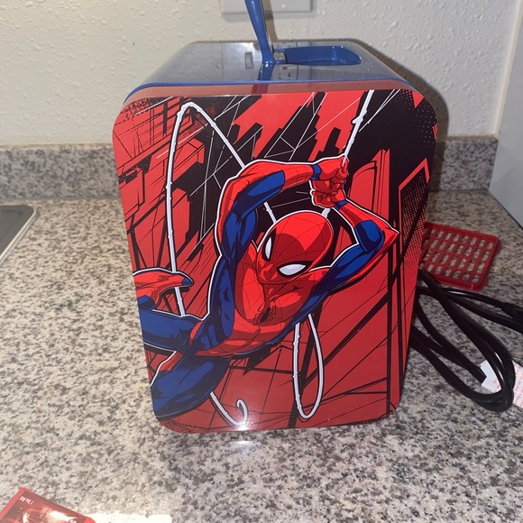 Kitchen | Spiderman Themed Red And Blue Mini Fridge | Poshmark